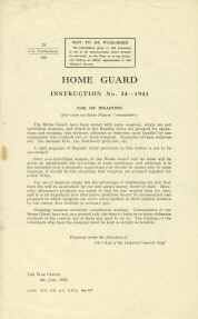 Home Guard Manuals & Paperwork