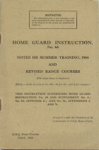 Home Guard Manuals & Paperwork